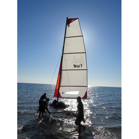 Main sail fat head for sport multihull hobie cat 14