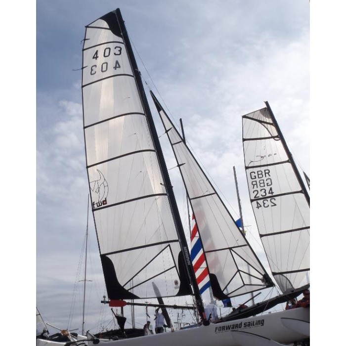 Großsegel für Sportkatamarane Hobie Cat Tiger, dark hawk, mattia plus ...